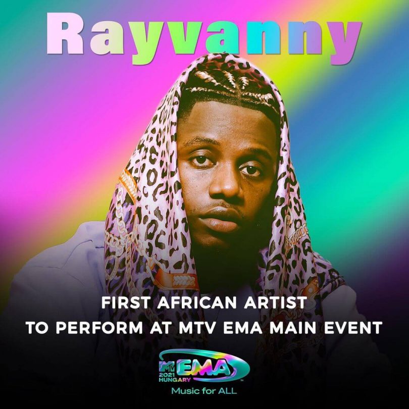 Rayvanny becomes the 1st African Act To Perform At MTV EMA - citiMuzik
