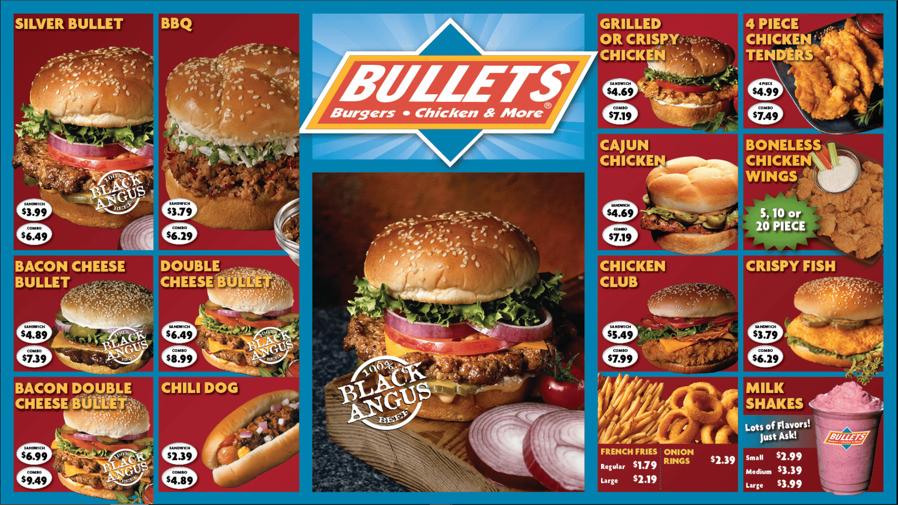 Bullets and burgers: Packages, Opening time and closing time 2023 ...
